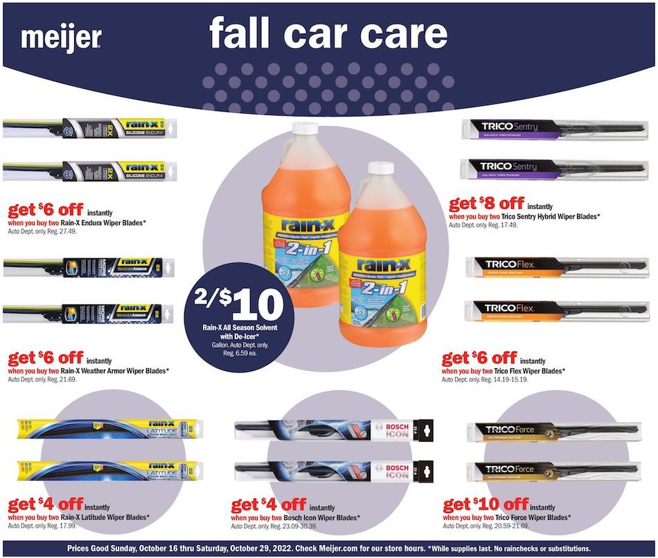 Meijer Ad Fall Car Care 16 - 29 Oct 2022 | WeeklyAds2