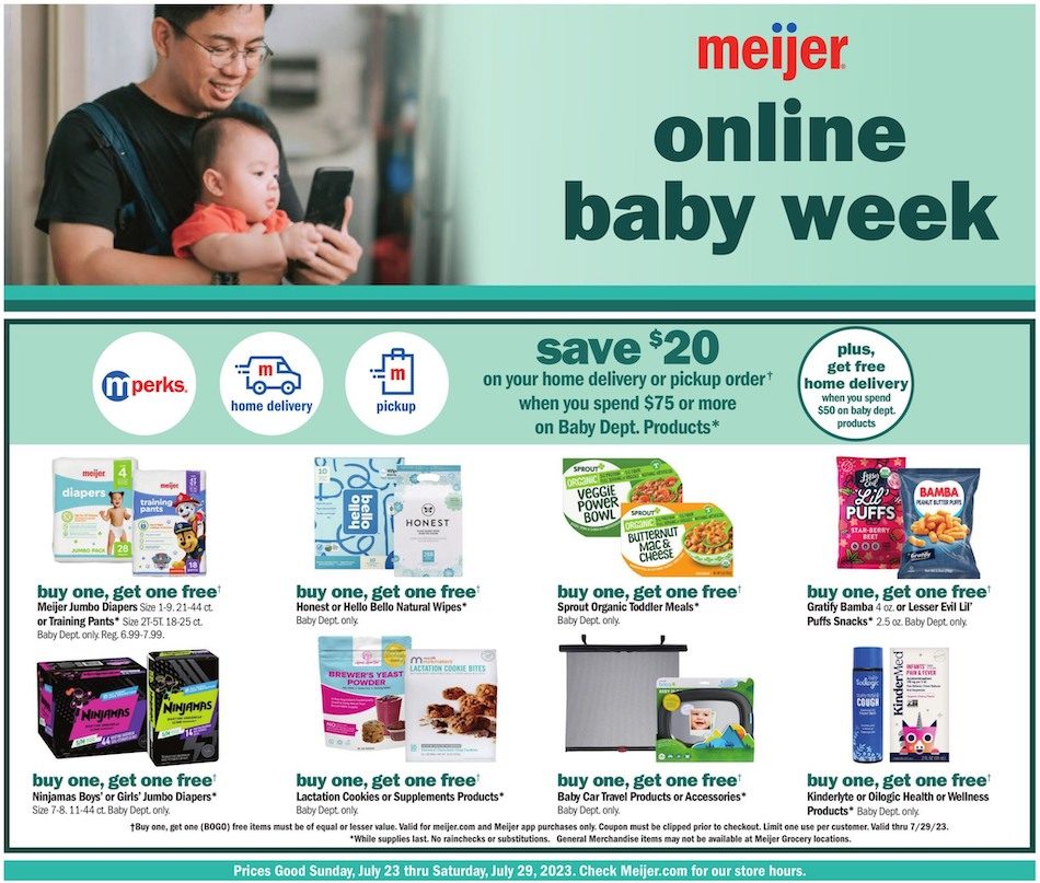 Meijer Ad Online Baby Week Jul 2023 | WeeklyAds2