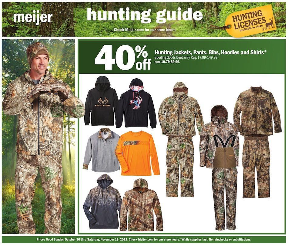 Meijer Hunting Ad Oct 30 - Nov 19, 2022 | WeeklyAds2