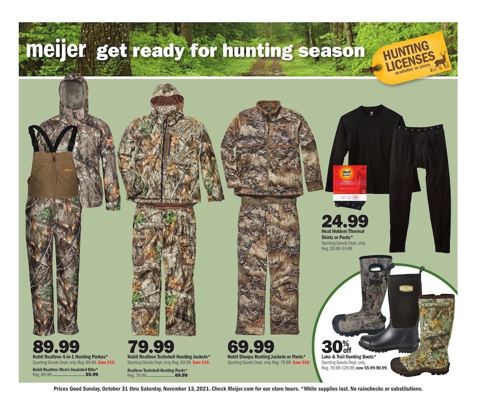 Meijer Hunting Ad Oct 31 - Nov 13, 2021 | WeeklyAds2