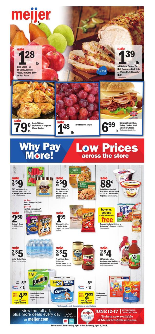 Meijer Weekly Ad April 1 - 7, 2018 | WeeklyAds2