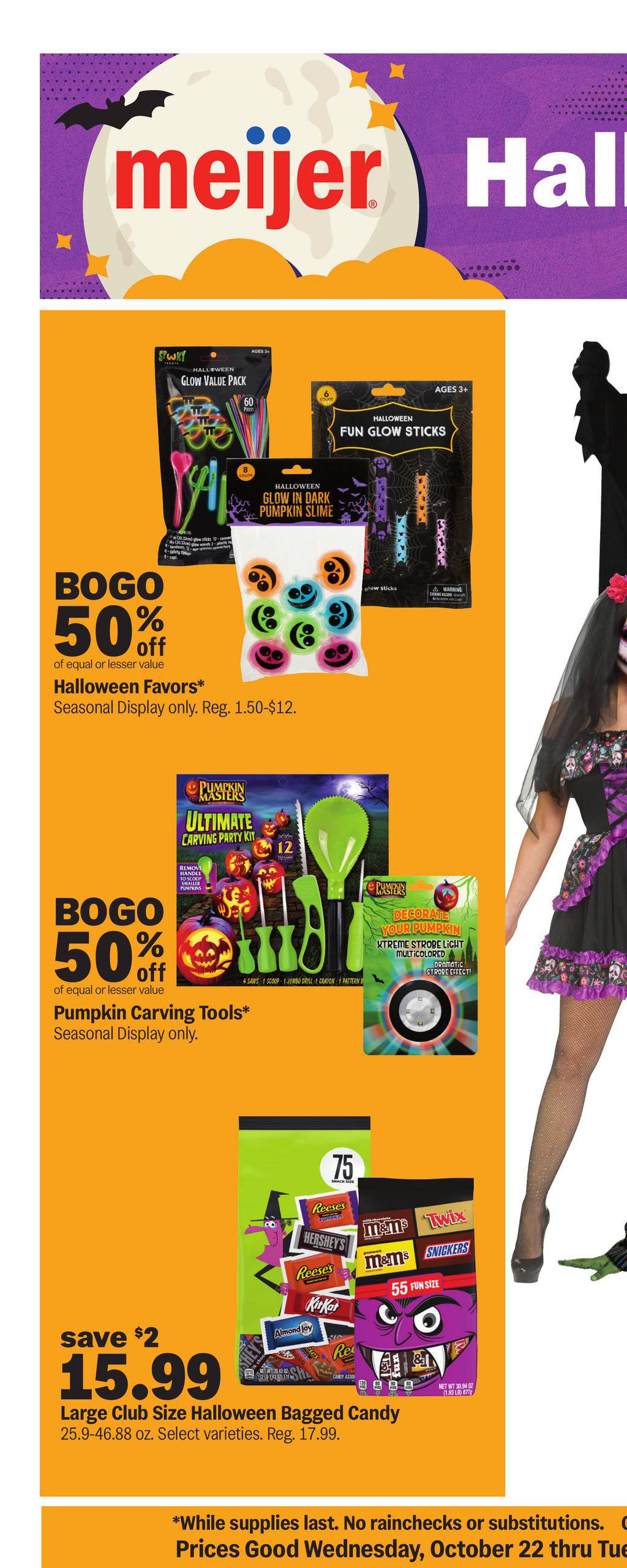 Meijer Weekly Ad Halloween treats October 22 - 28, 2025 | WeeklyAds2