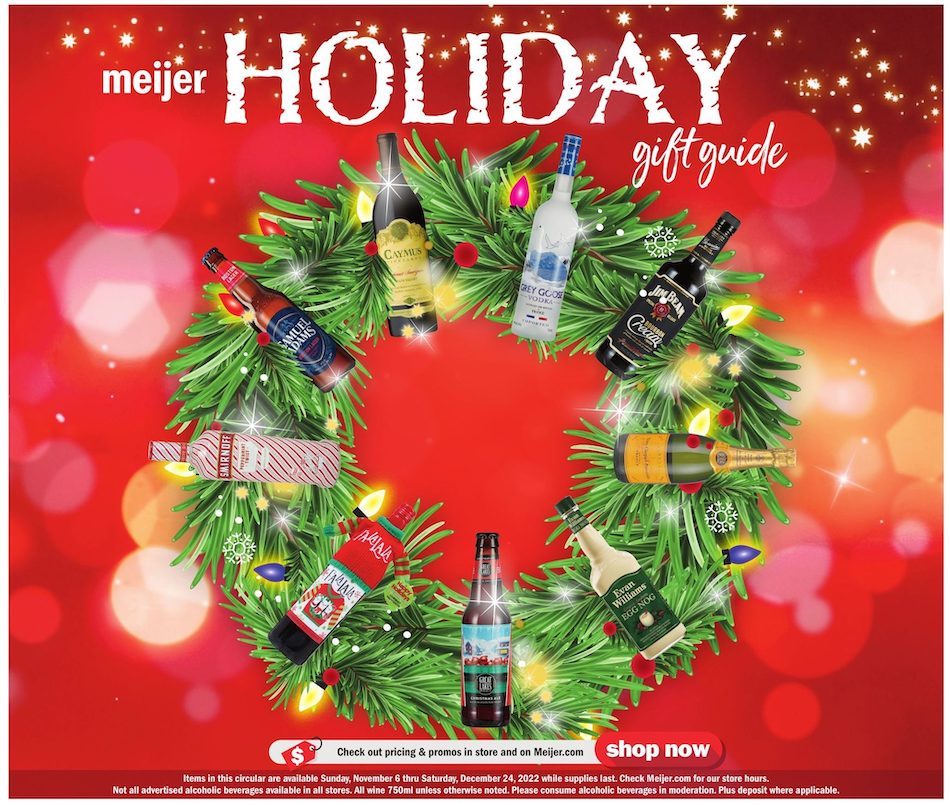 Meijer Weekly Ad Holiday Drink Ad Nov 6 - Dec 24, 2022 | WeeklyAds2