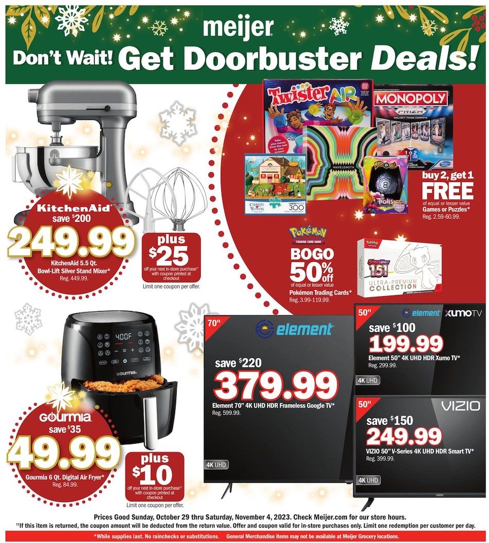 Meijer Weekly Ad Holiday Oct 29 - Nov 4, 2023 | WeeklyAds2
