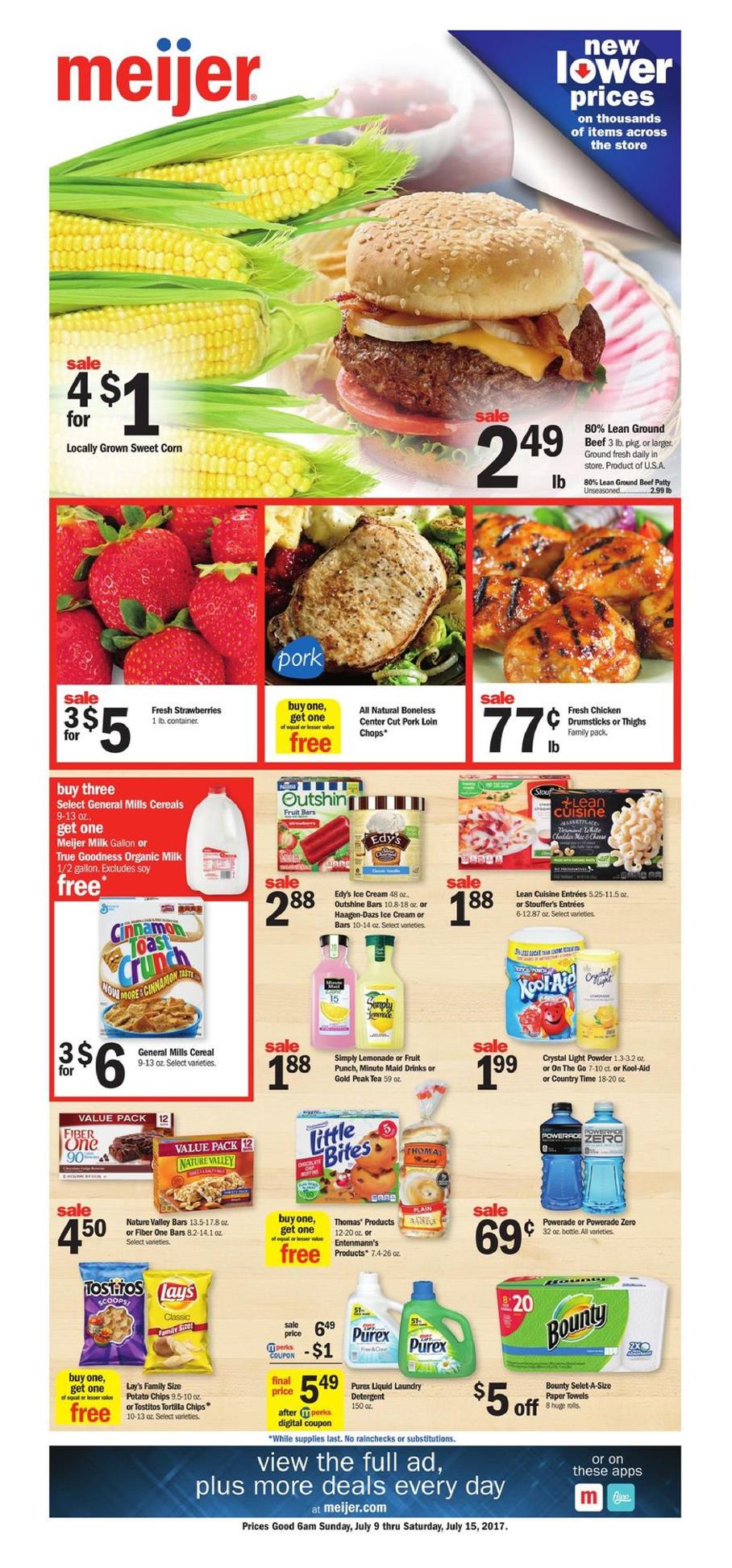 Meijer Weekly Ad Jul 9 - 15 2017 | WeeklyAds2