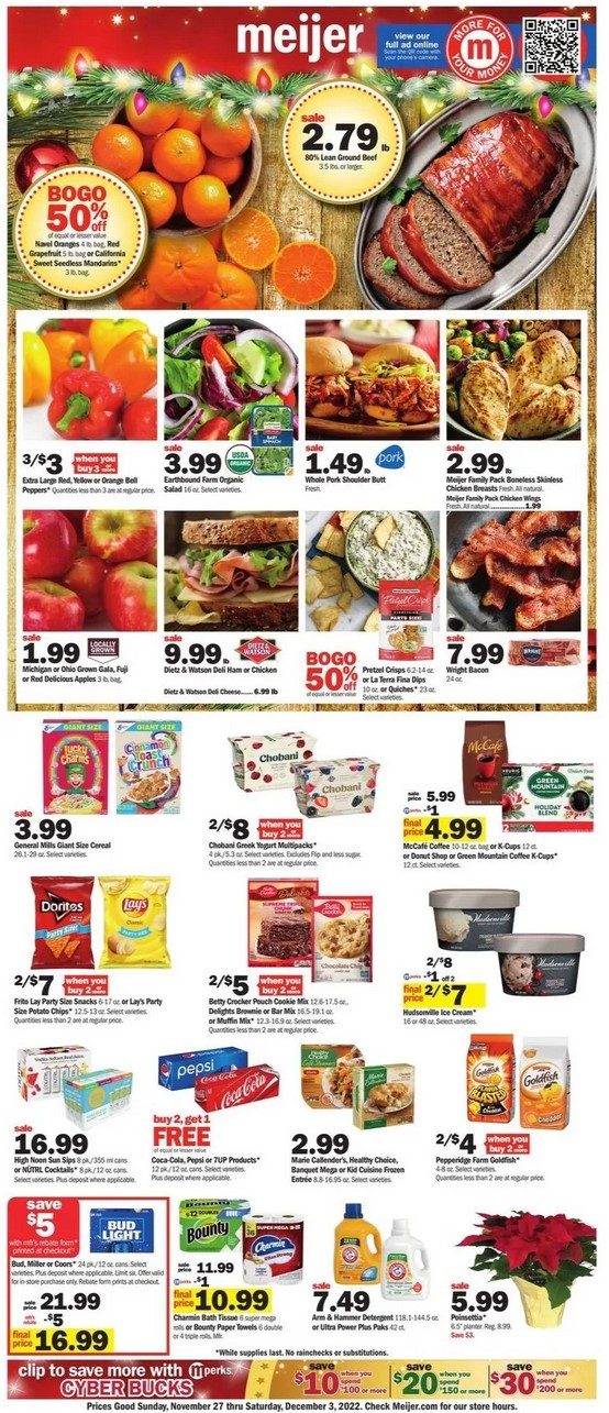 Meijer Weekly Ad Nov 27 - Dec 3, 2022 | WeeklyAds2
