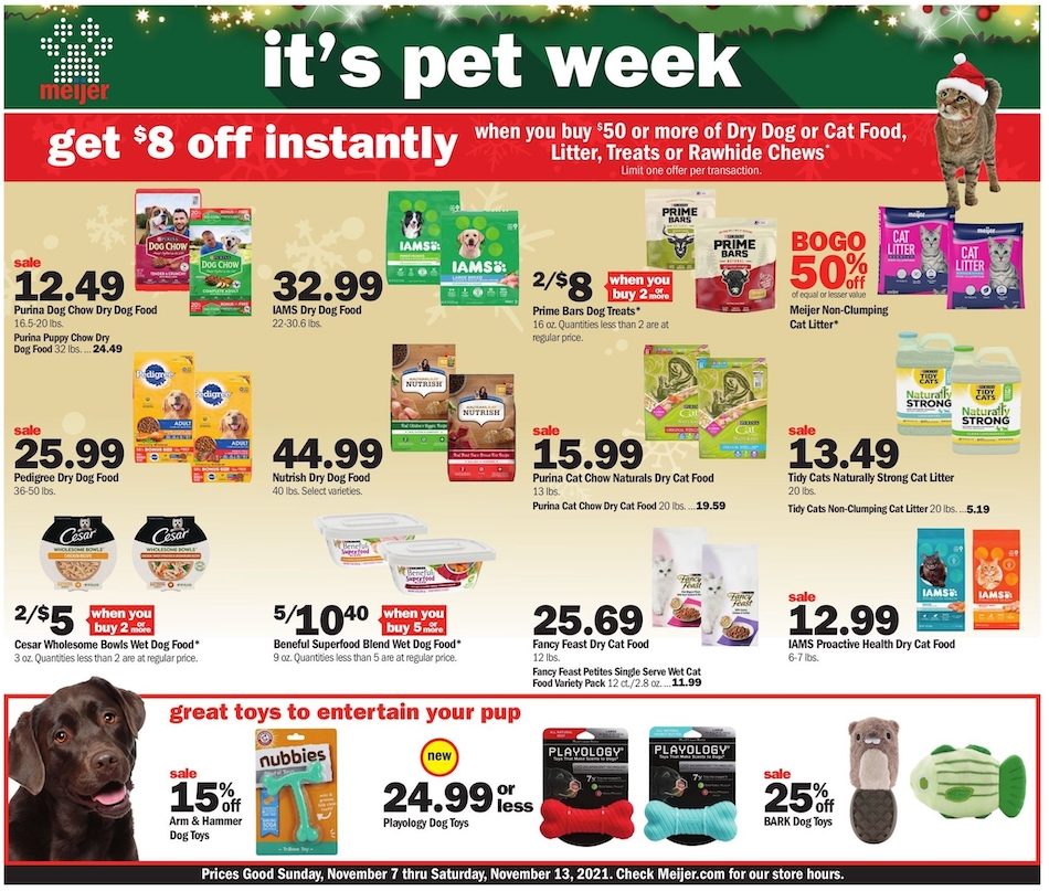Meijer Weekly Ad Pet Products Nov 7 - 13, 2021 | WeeklyAds2