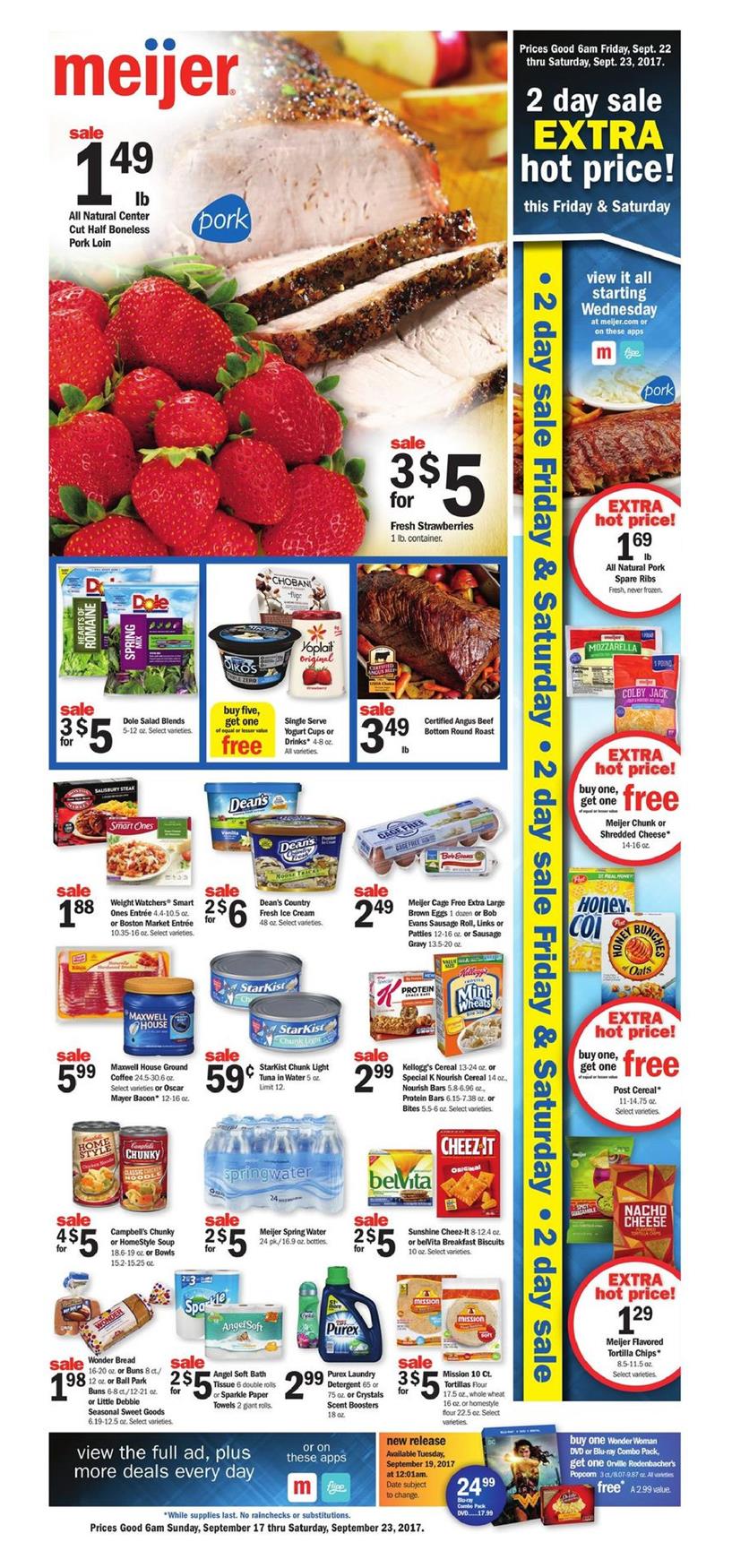 Meijer Weekly Ad Sep 17 - 23 2017 | WeeklyAds2