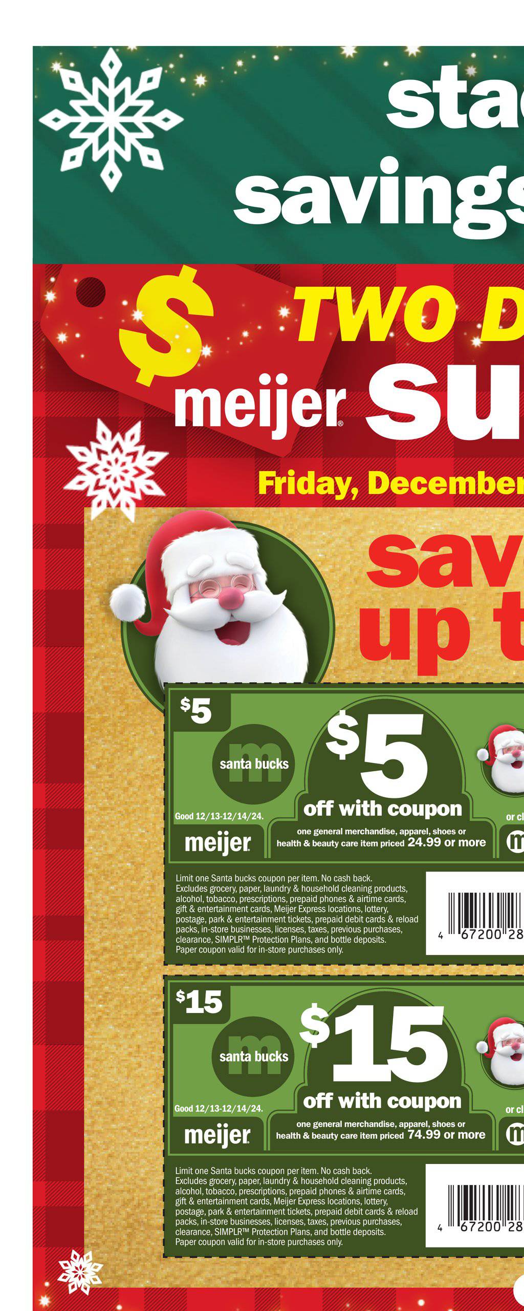Meijer Weekly Ad Super Sale December 13 - 14, 2024 | WeeklyAds2