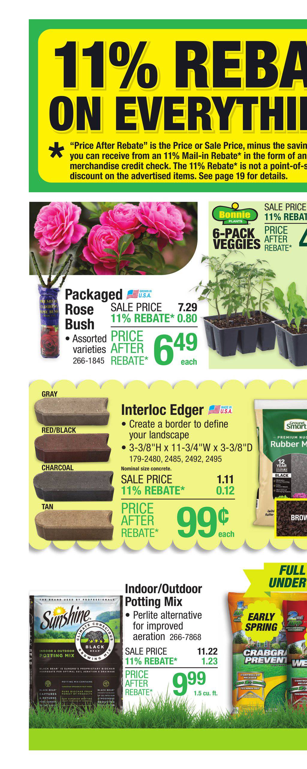 Menards Ad 11% Rebate* Sale April 23 - May 4, 2025 | WeeklyAds2
