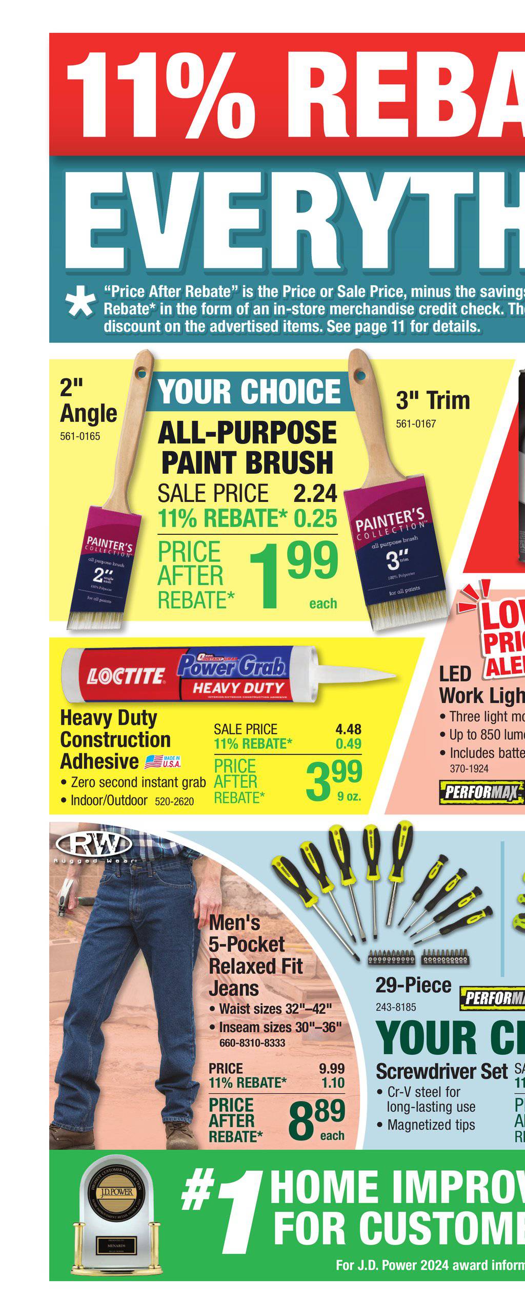 Menards Ad 11% Rebate* Sale August 7 - 18, 2024 | WeeklyAds2