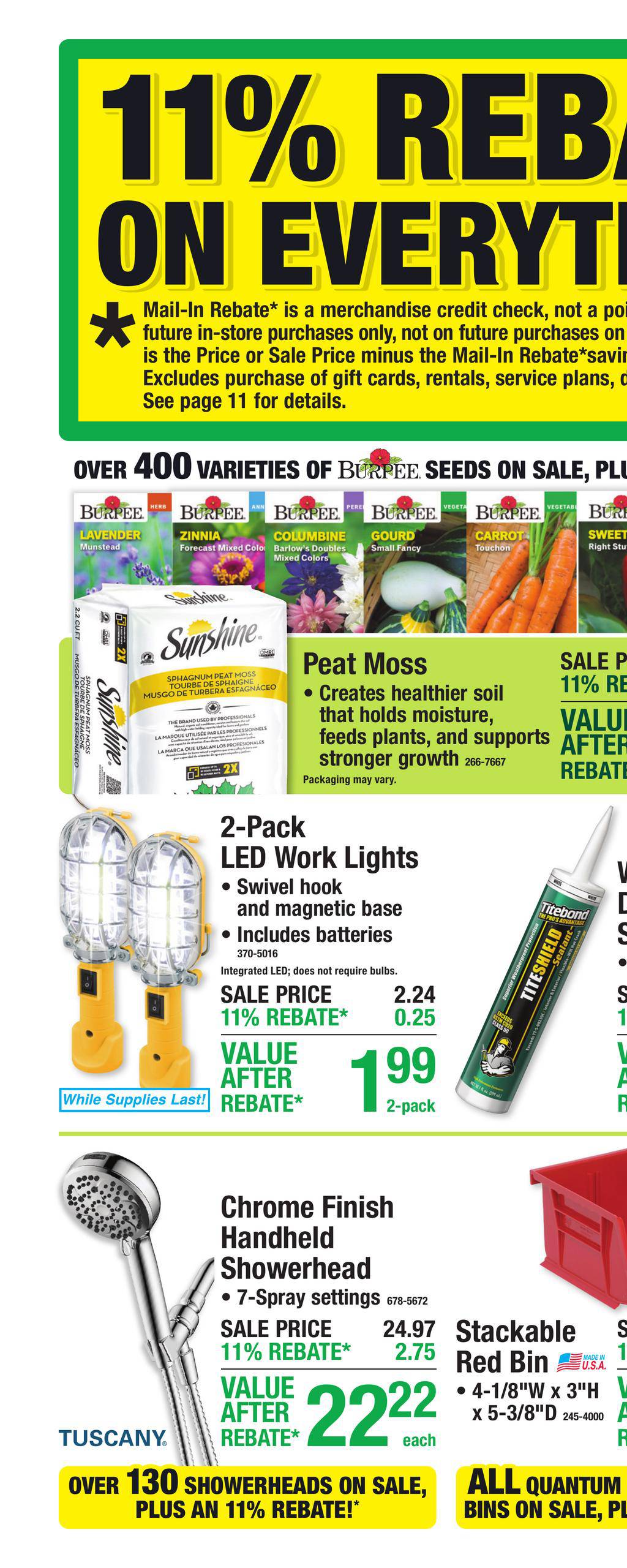 Menards Ad 11% Rebate* Sale February 25 - March 8, 2026 | WeeklyAds2