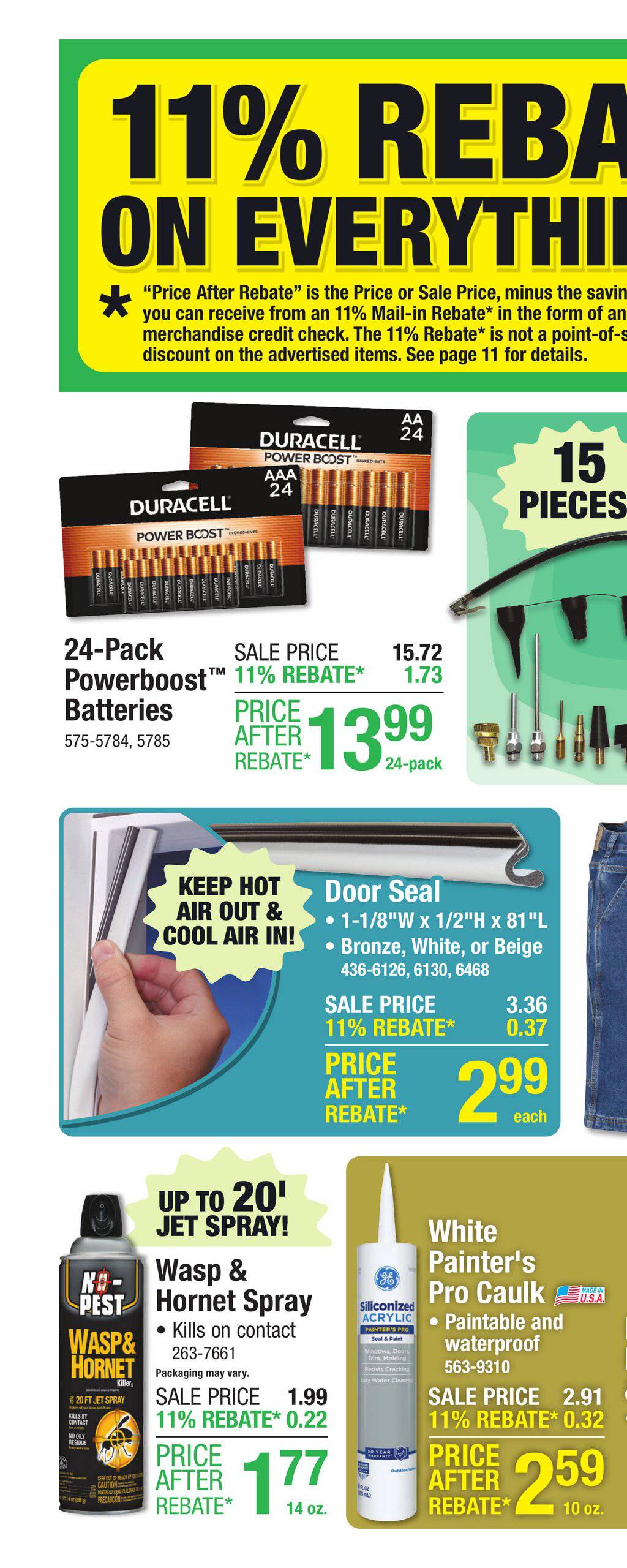 Menards Ad 11% Rebate* Sale July 30 - August 10, 2025 | WeeklyAds2