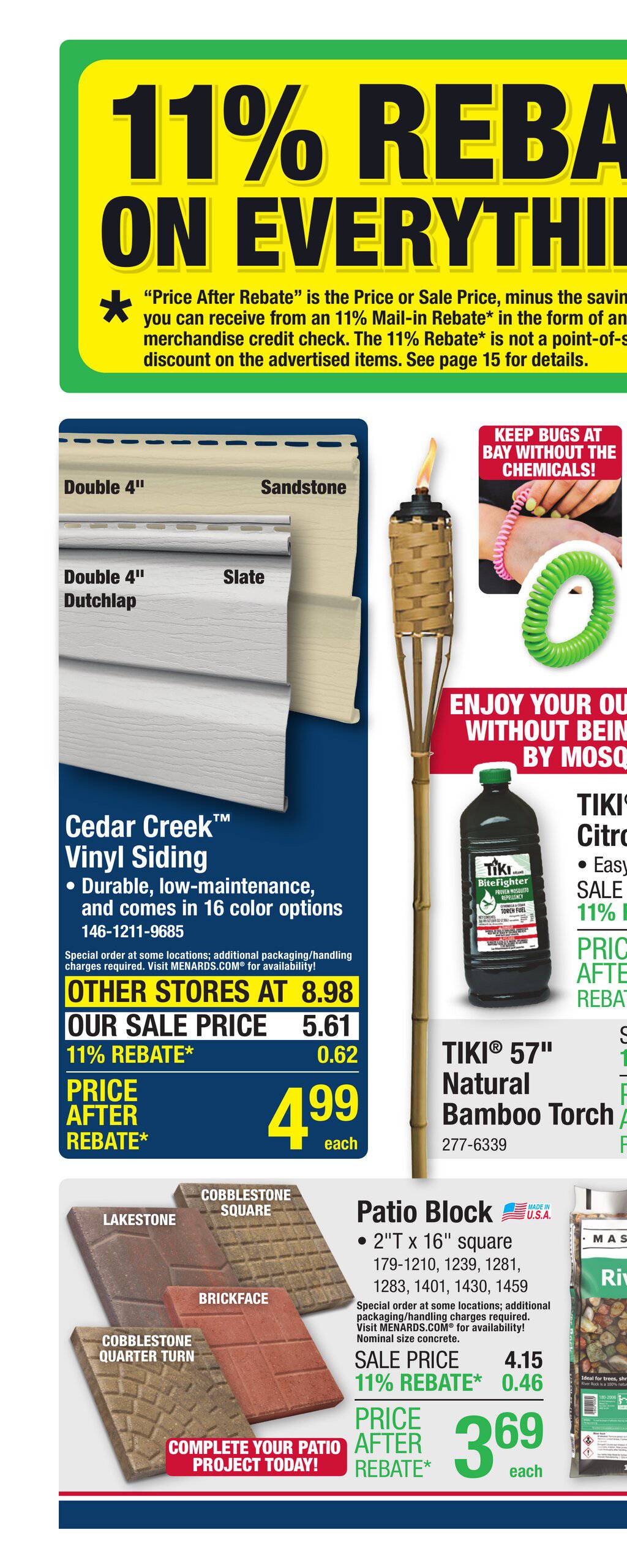 Menards Ad 11% Rebate* Sale June 25 - July 6, 2025 | WeeklyAds2
