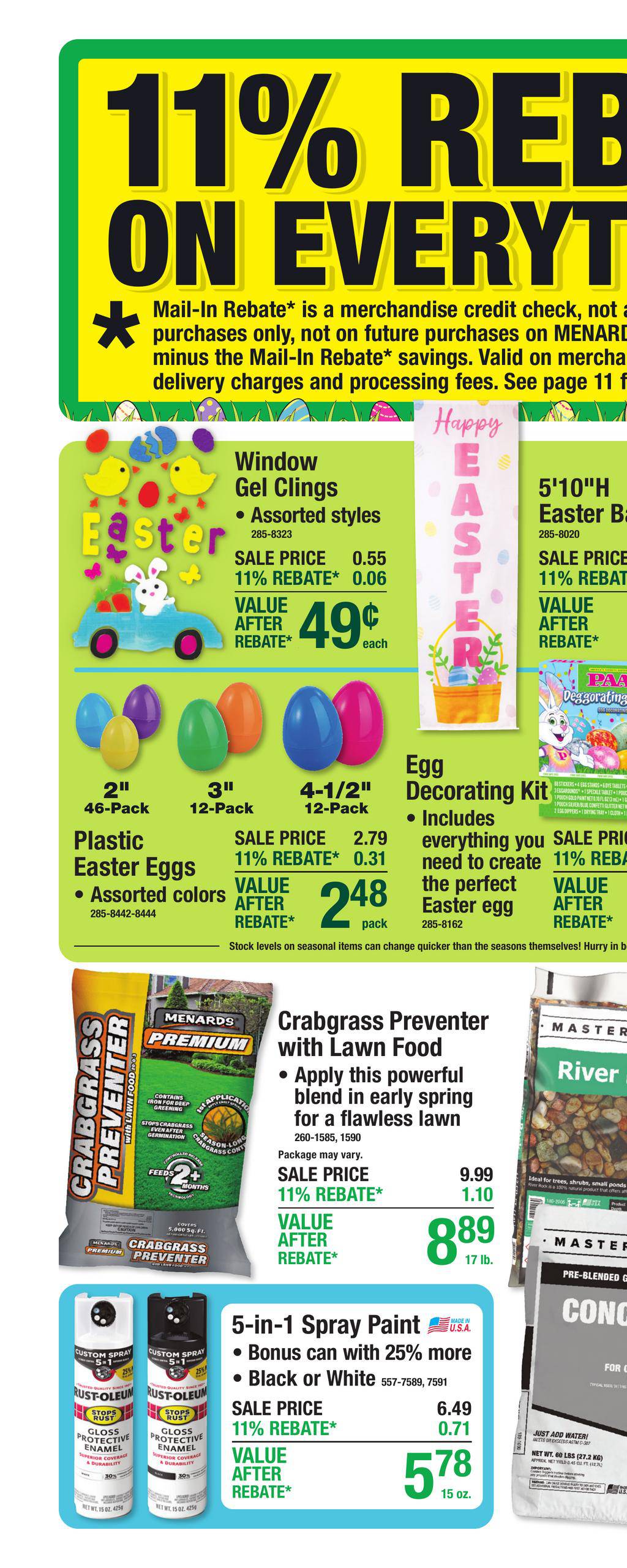 Menards Ad 11% Rebate* Sale March 25 - April 5, 2026 | WeeklyAds2
