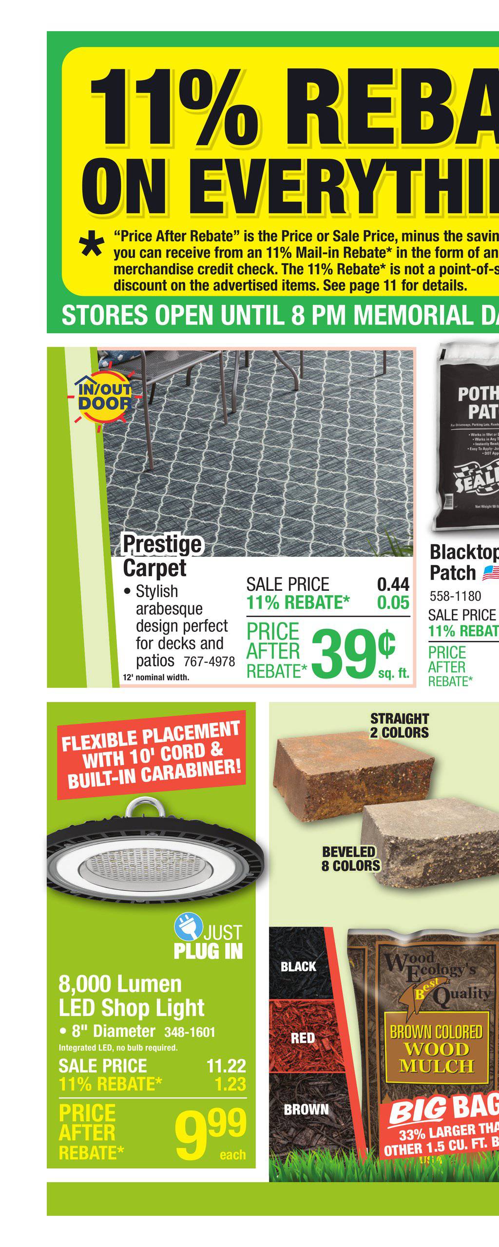 Menards Ad 11% Rebate* Sale May 21 - June 1, 2025 | WeeklyAds2