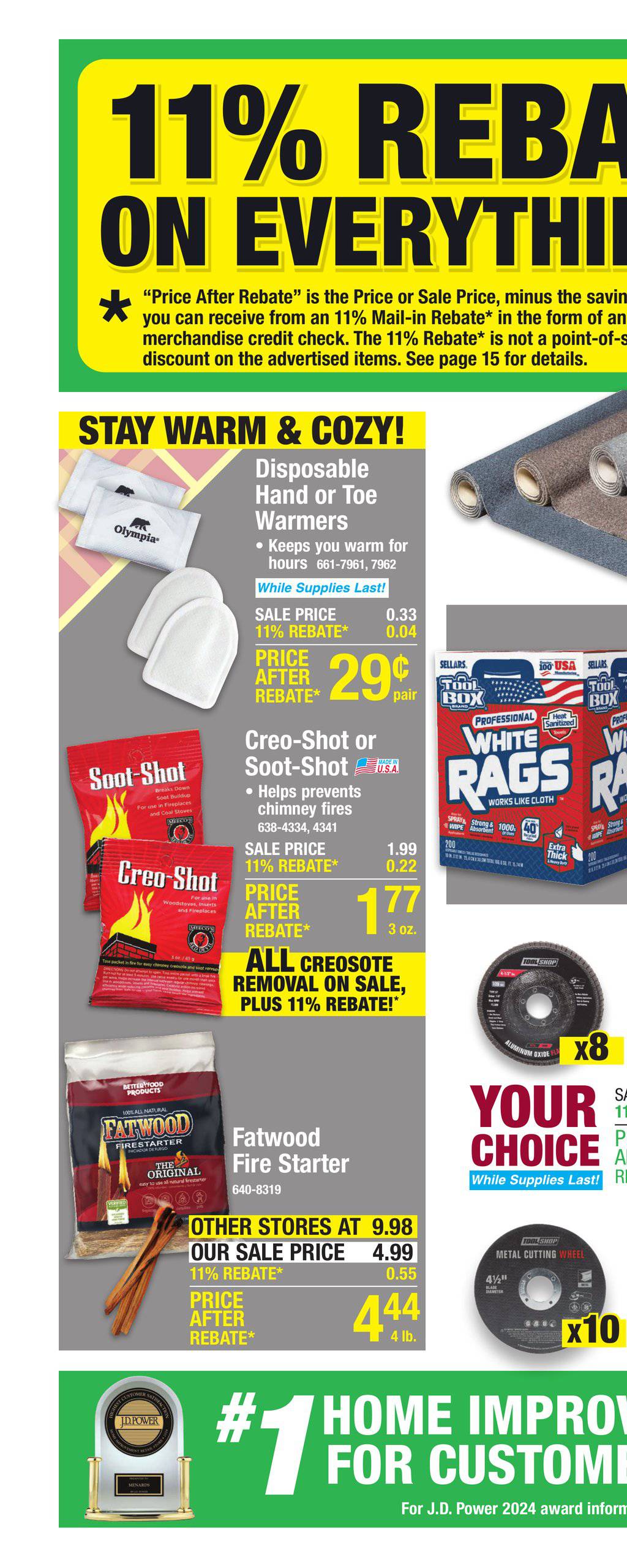 Menards Ad 11% Rebate* Sale October 16 - 27, 2024 | WeeklyAds2