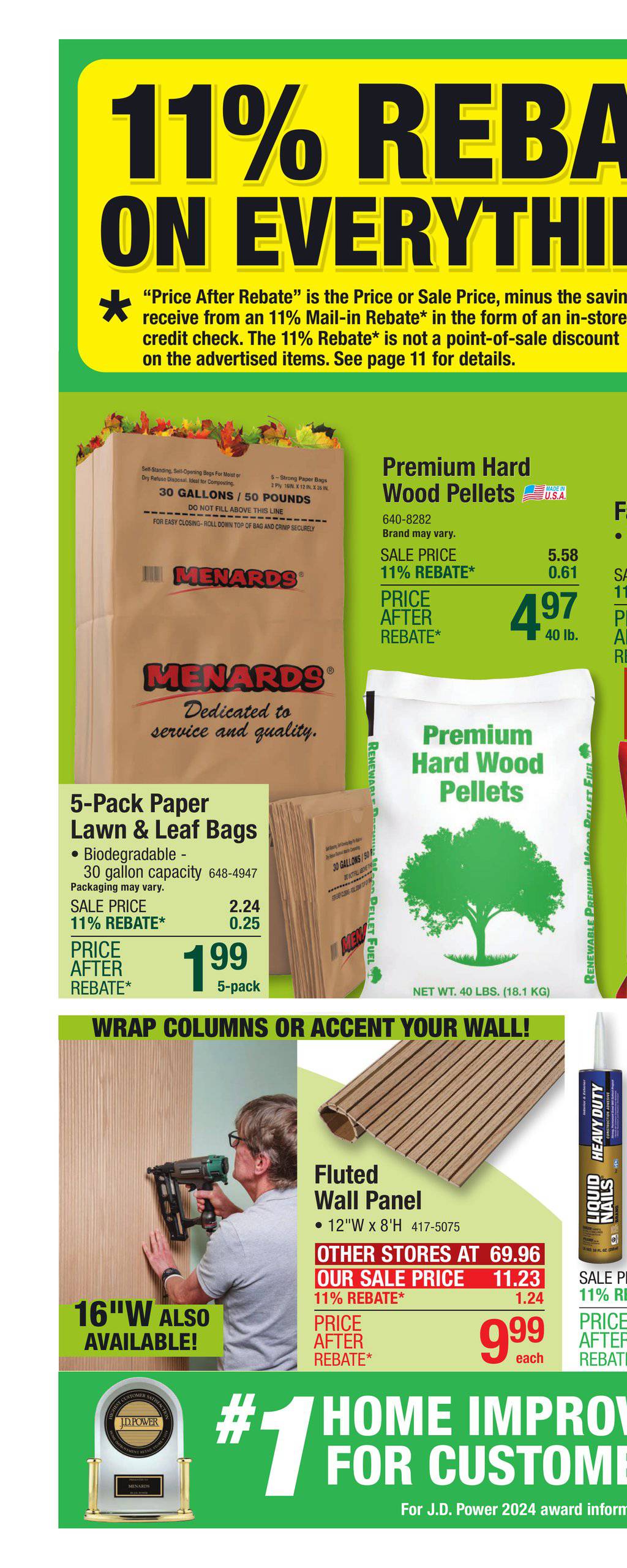 Menards Ad 11% Rebate* Sale September 18 - 29, 2024 | WeeklyAds2