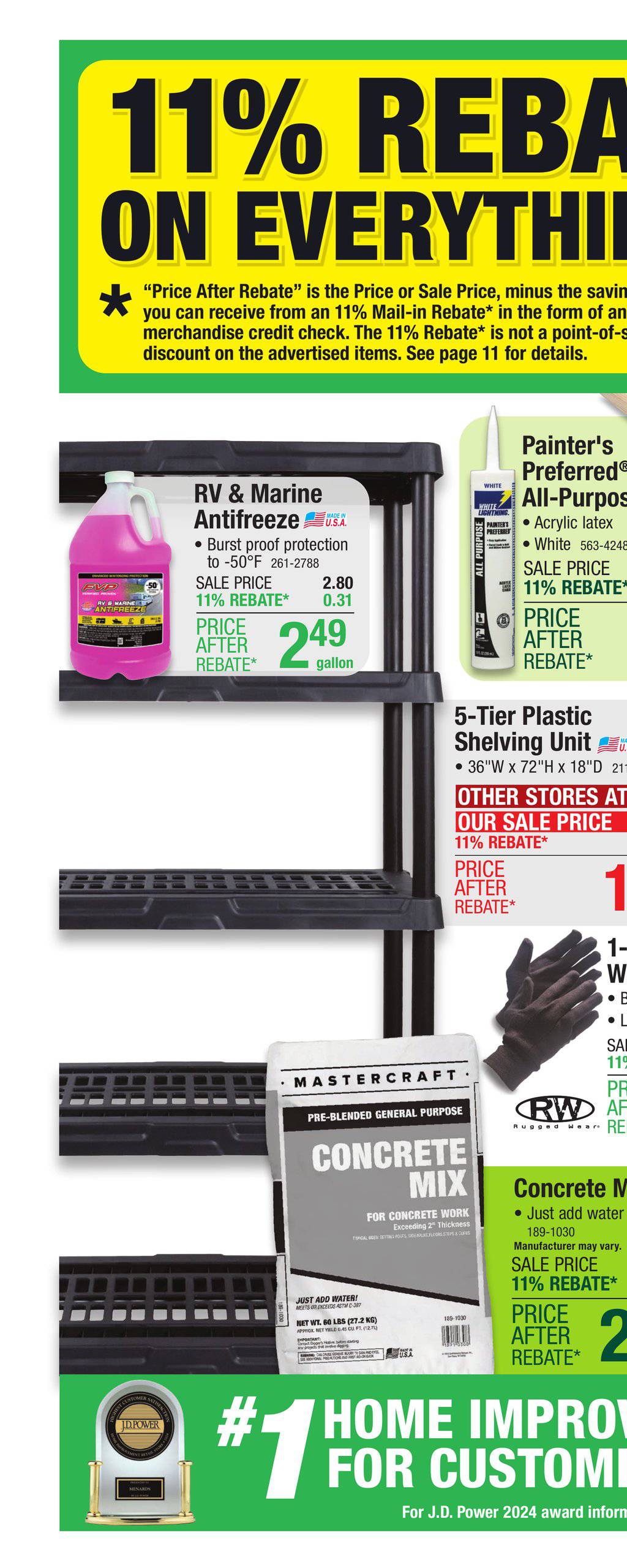 Menards Ad 11% Rebate* Sale September 25 - October 6, 2024 | WeeklyAds2