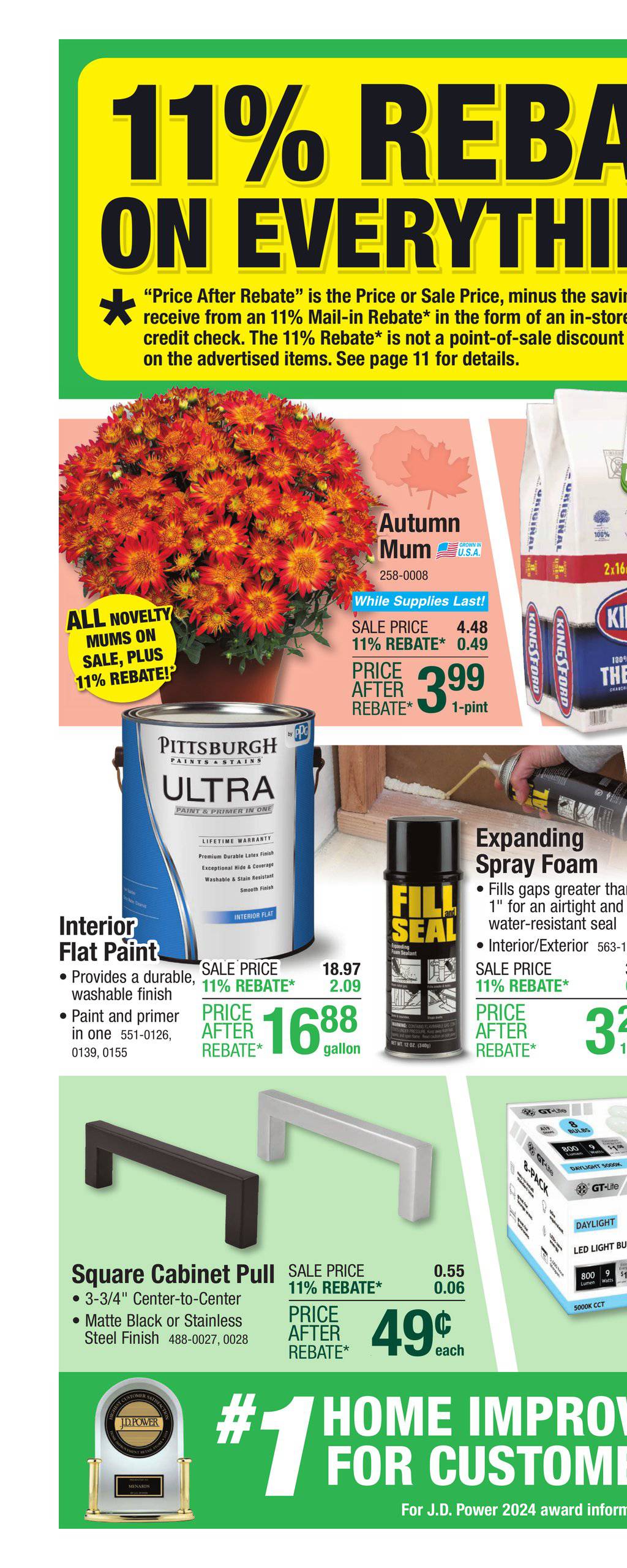 Menards Ad 11% Rebate* Sale September 4 - 15, 2024 | WeeklyAds2