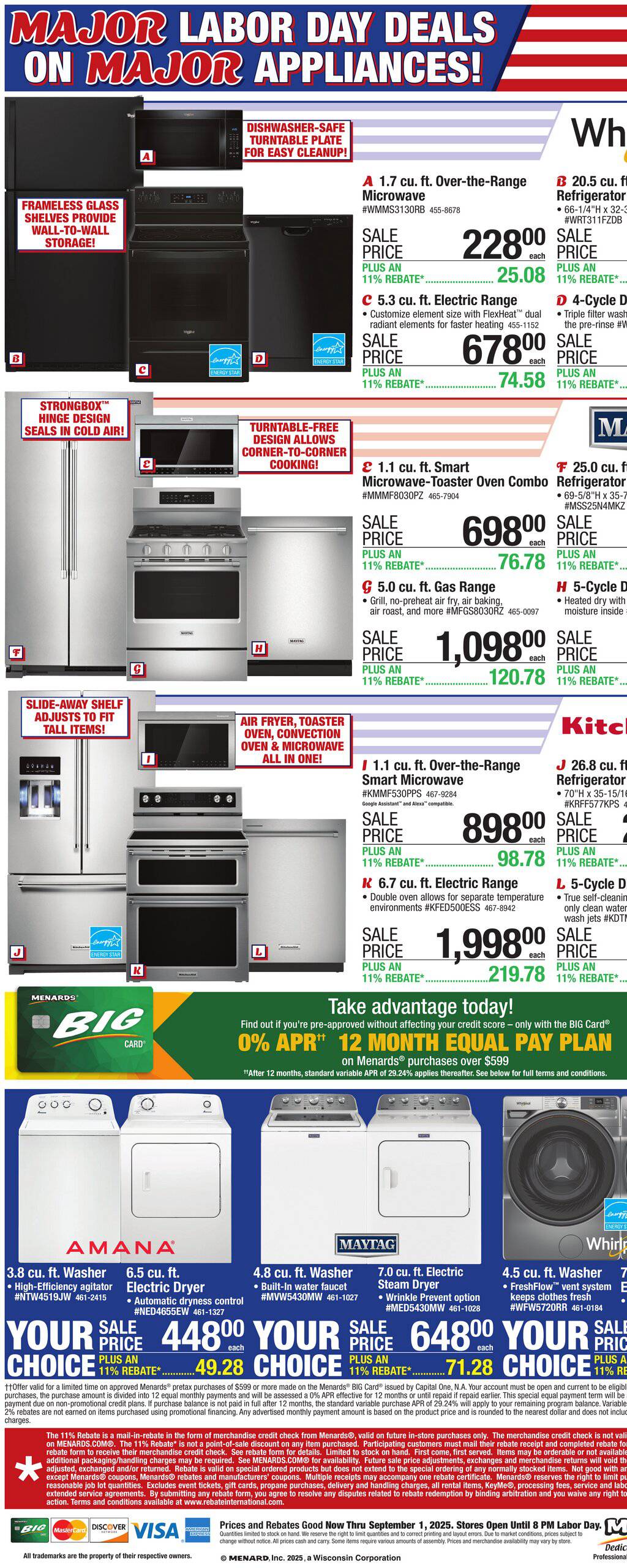 Menards Ad Appliance Event August 20 - September 1, 2025 | WeeklyAds2