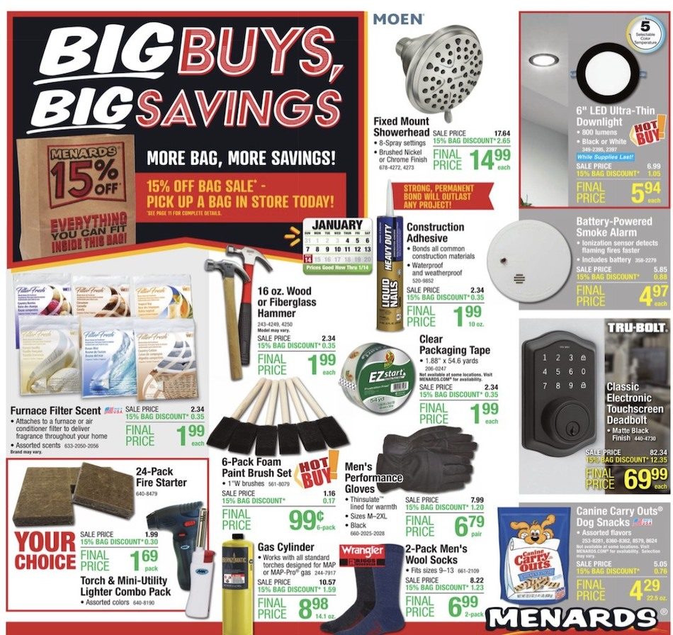 Menards Ad Big Buys Jan 4 - 14, 2024 | WeeklyAds2