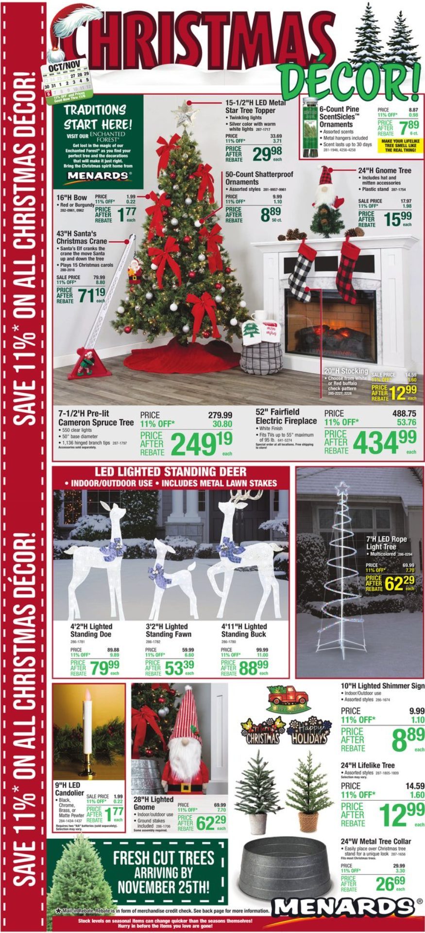 Menards Ad Christmas Decor Oct 27 - Nov 6, 2022 - WeeklyAds2