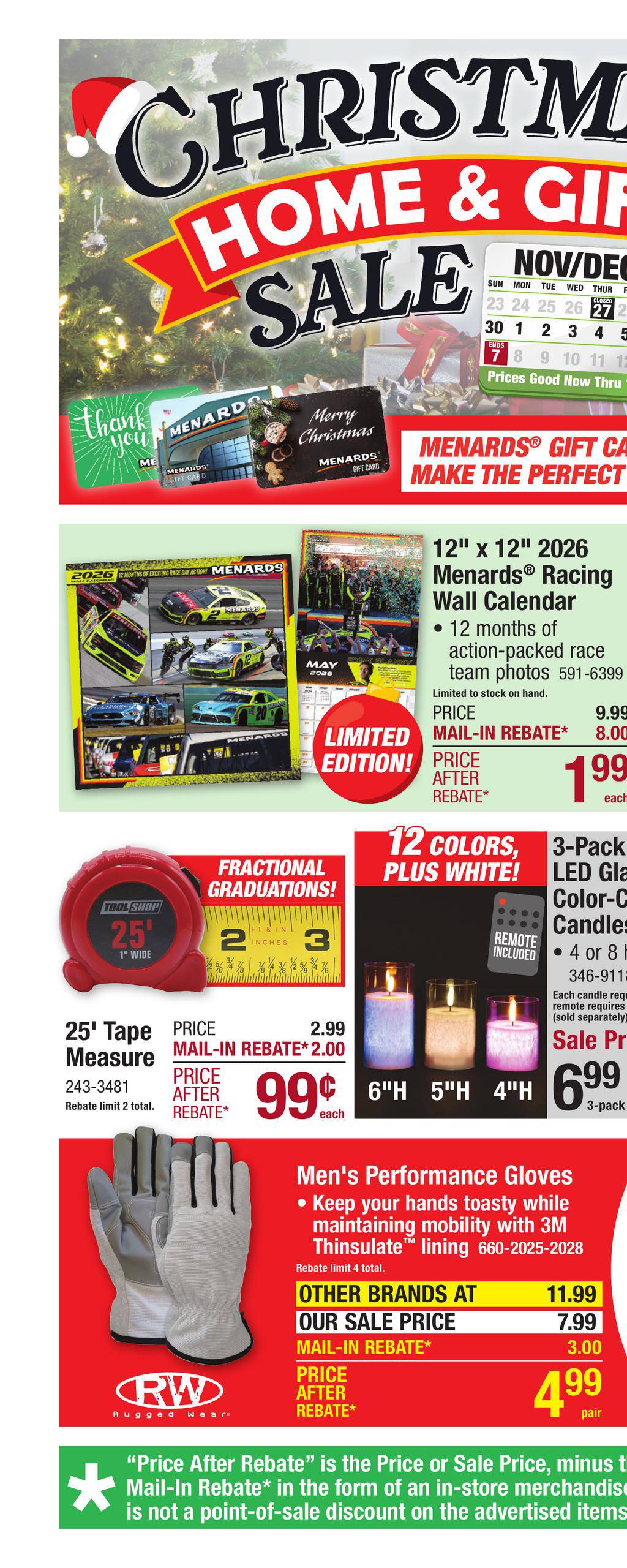 Menards Ad Christmas Home & Gift Sale November 29 - December 7, 2025 ...
