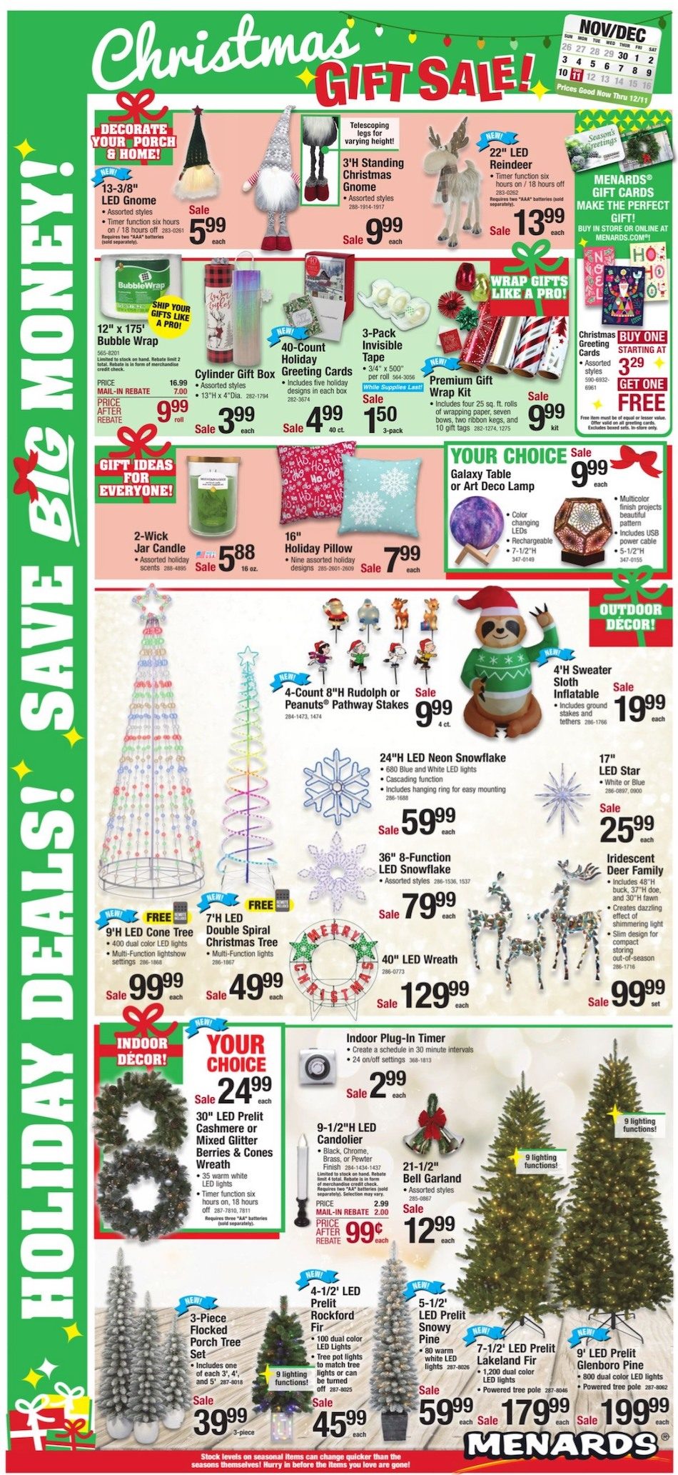 Menards Ad Holiday Nov 30 - Dec 11, 2023 | WeeklyAds2