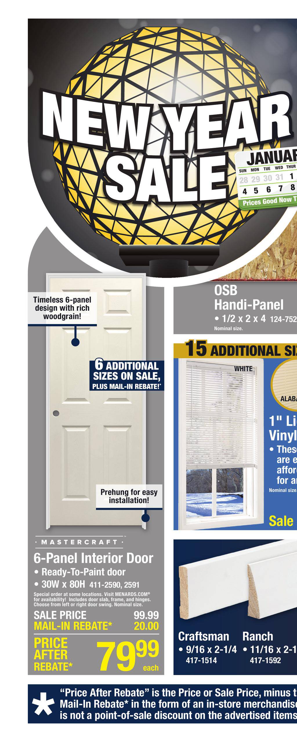 Menards Ad New Year Sale December 31, 2025 - January 10, 2026 | WeeklyAds2