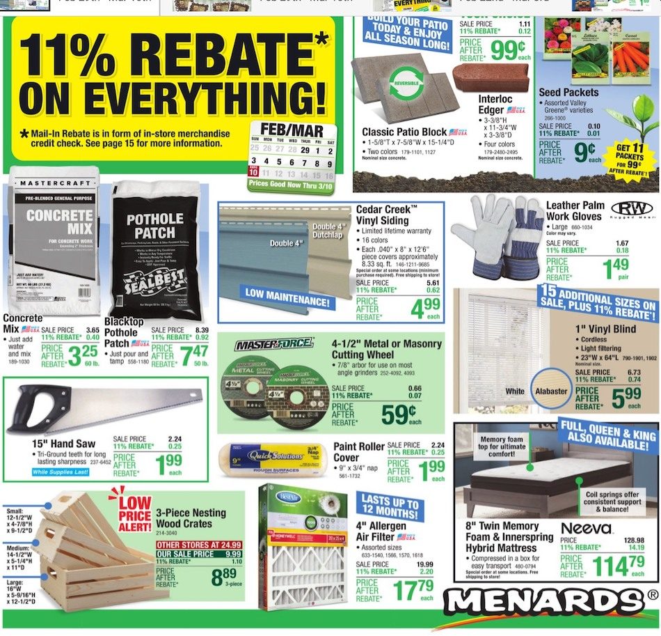 Menards Weekly Ad Feb 29 - Mar 10, 2024 | WeeklyAds2