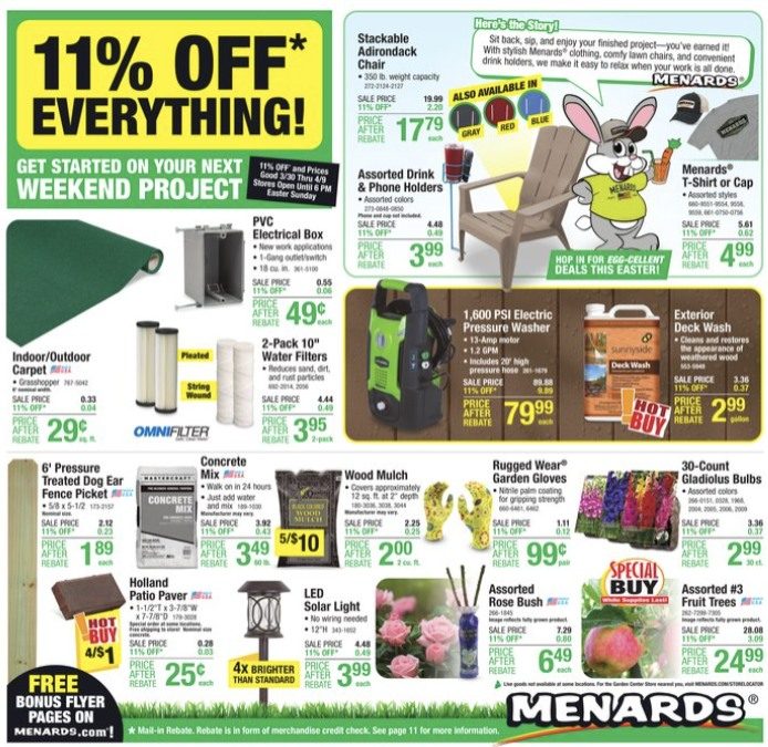 Menards Weekly Ad Easter Mar 30 - Apr 9, 2023 | WeeklyAds2