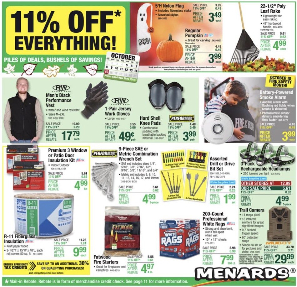 Menards Weekly Ad Oct 5 - 15, 2023 | WeeklyAds2