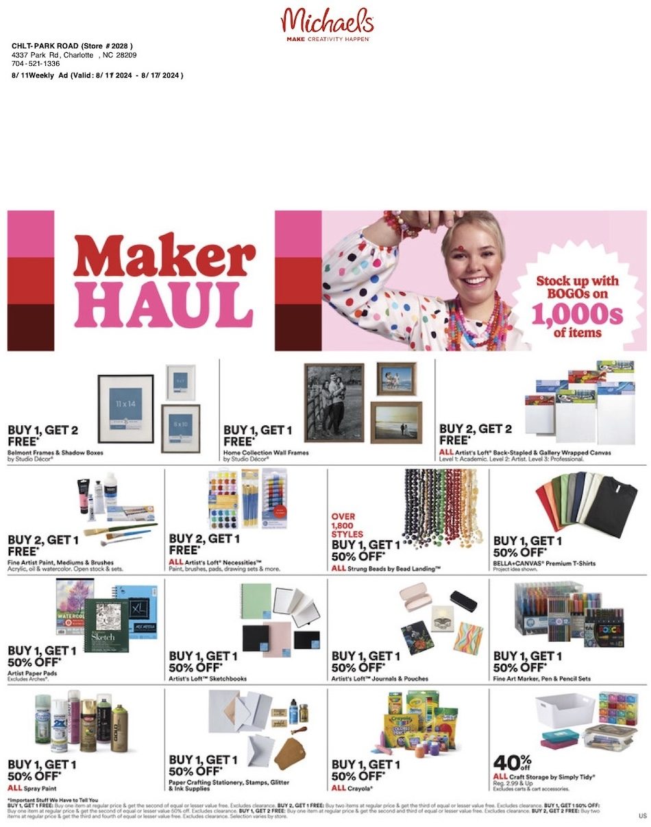 Michaels Weekly Ad Aug 11 - 17, 2024 | WeeklyAds2