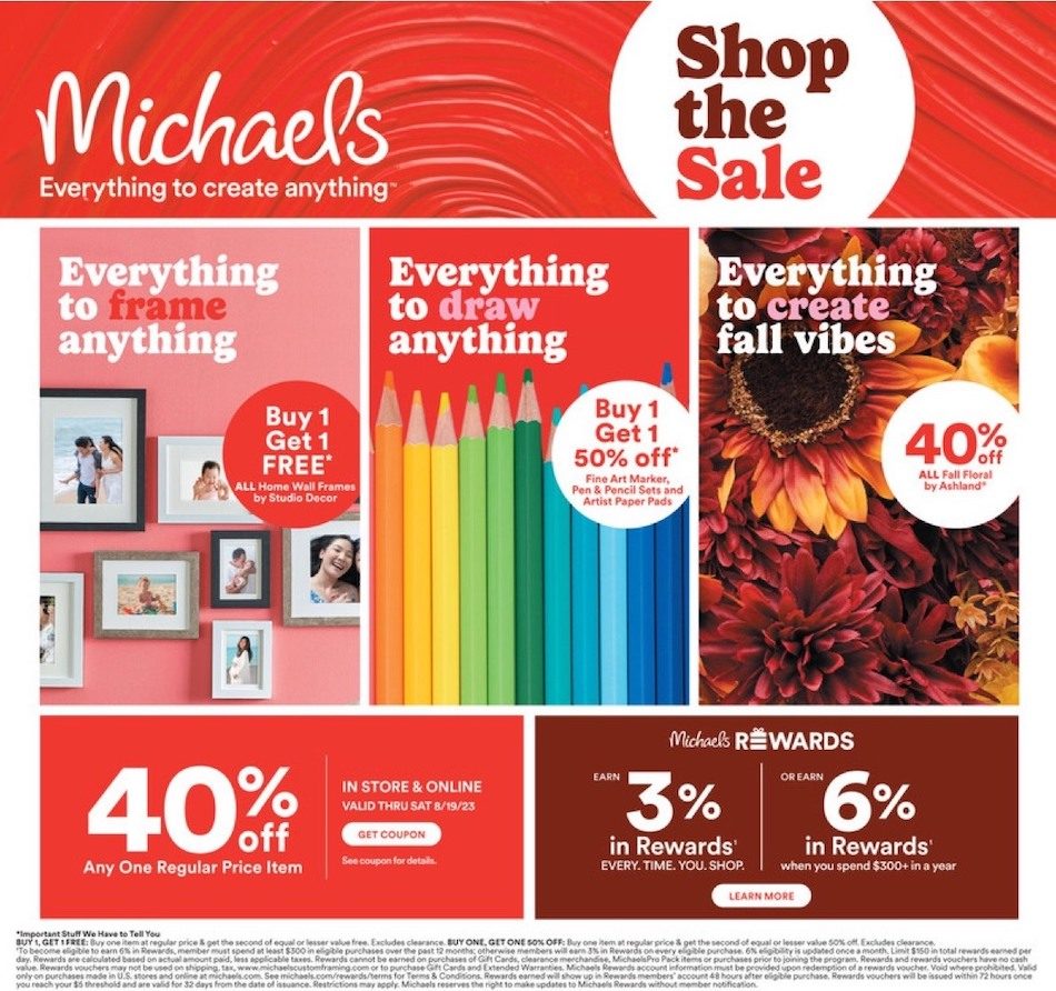 Michaels Weekly Ad Aug 13 - 19, 2023 | WeeklyAds2
