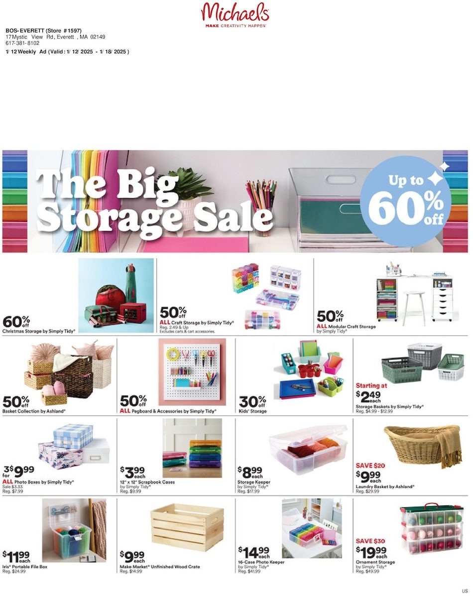 Michaels Weekly Ad Jan 12 - 18, 2025 | WeeklyAds2