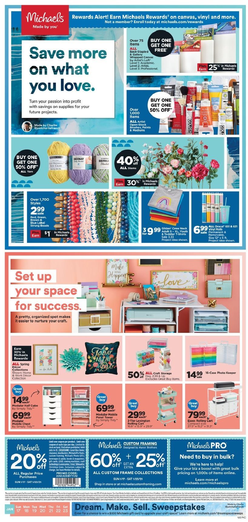 Michaels Weekly Ad Jan 17 - 23, 2021 | WeeklyAds2