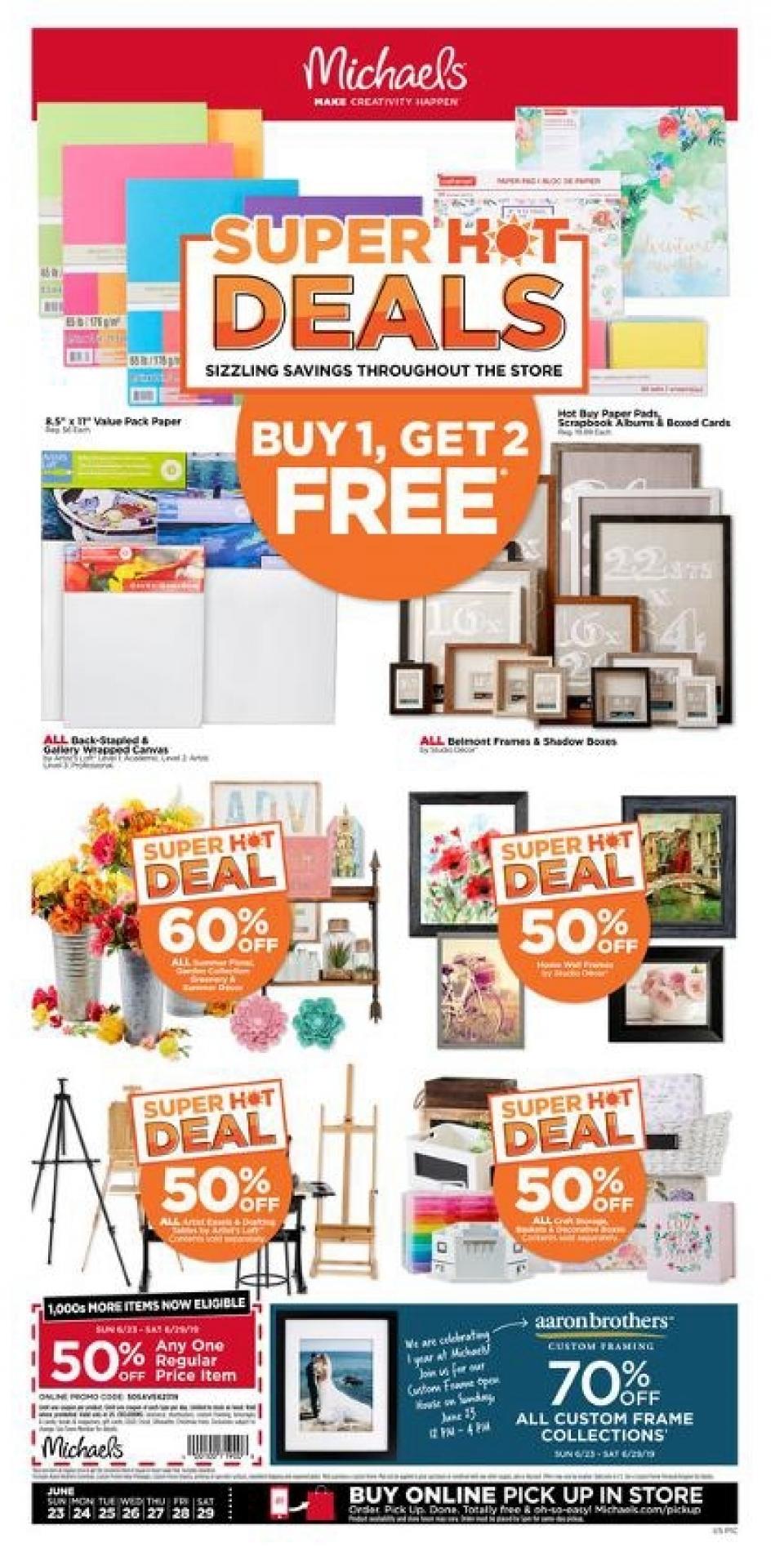 Michaels Weekly Ad Jun 23 - 29, 2019 | WeeklyAds2