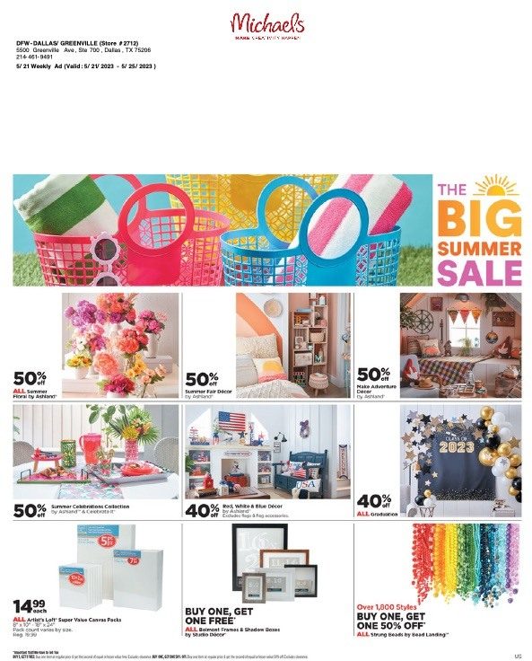 Michaels Weekly Ad Sale May 21 - 27, 2023 | WeeklyAds2