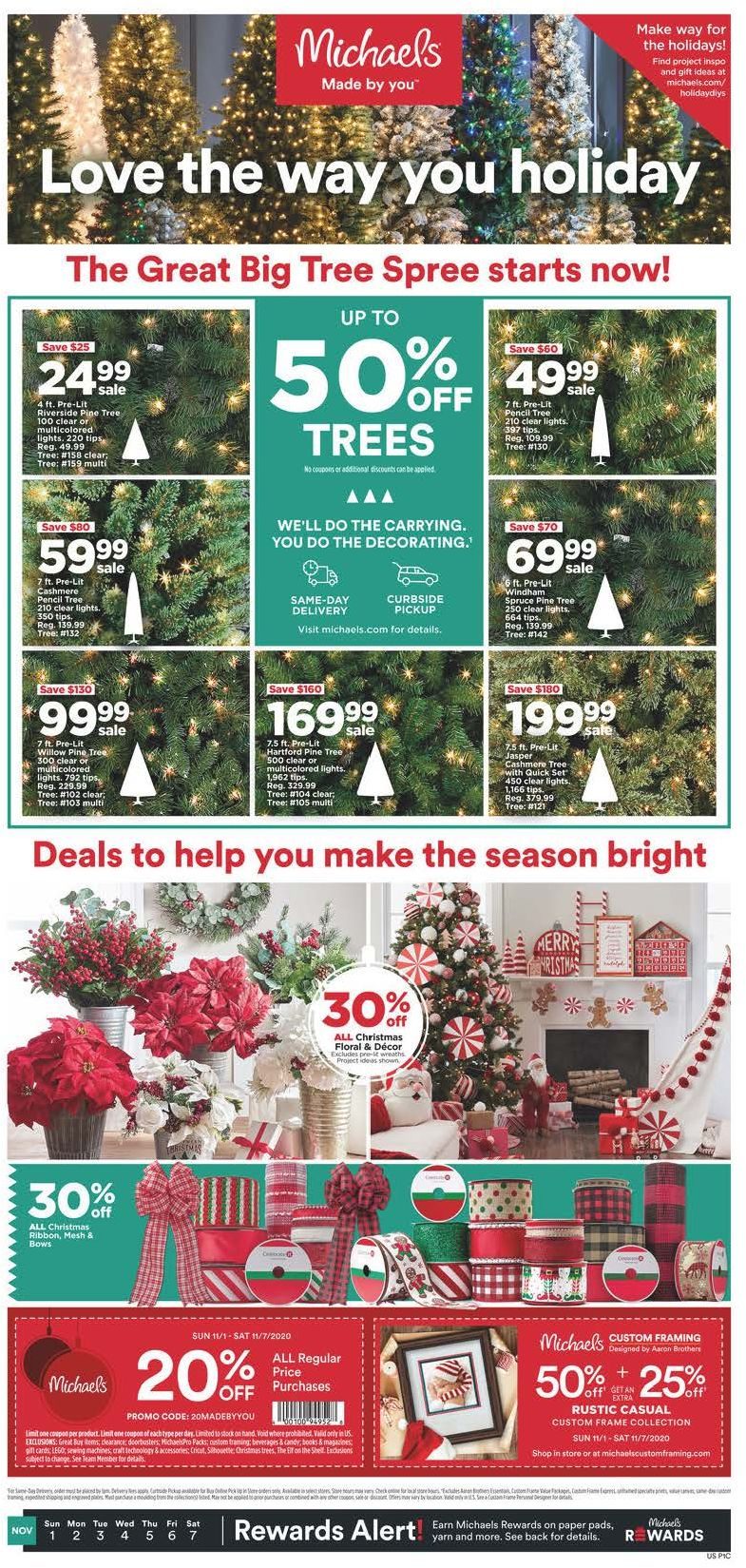 Michaels Weekly Ad Nov 1 - 7, 2020 - WeeklyAds2