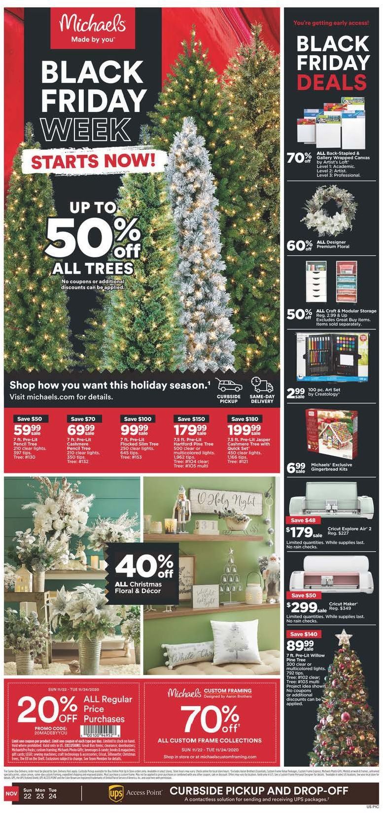 Michaels Weekly Ad Nov 22 - 24, 2020 | WeeklyAds2