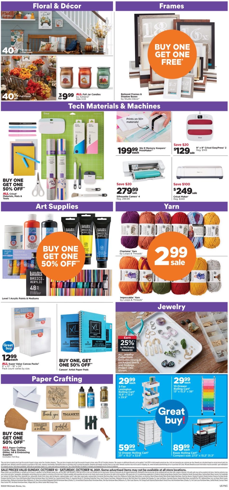 Michaels Weekly Ad Oct 10 - 16, 2021 - WeeklyAds2
