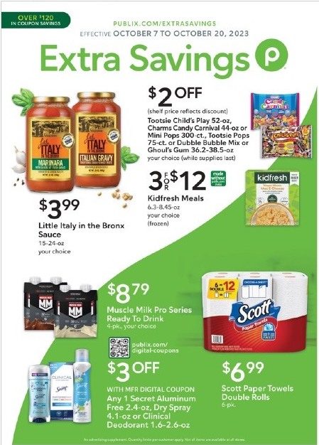 Publix Ad Extra Savings Oct 7 - 20, 2023 | WeeklyAds2