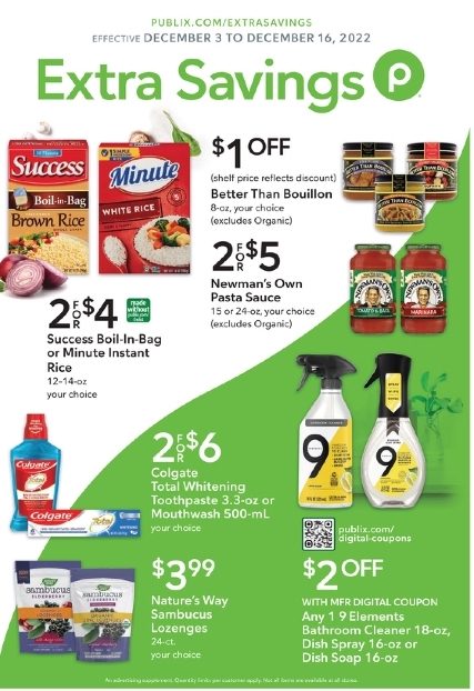 Publix Extra Savings Ad Dec 2022 | WeeklyAds2