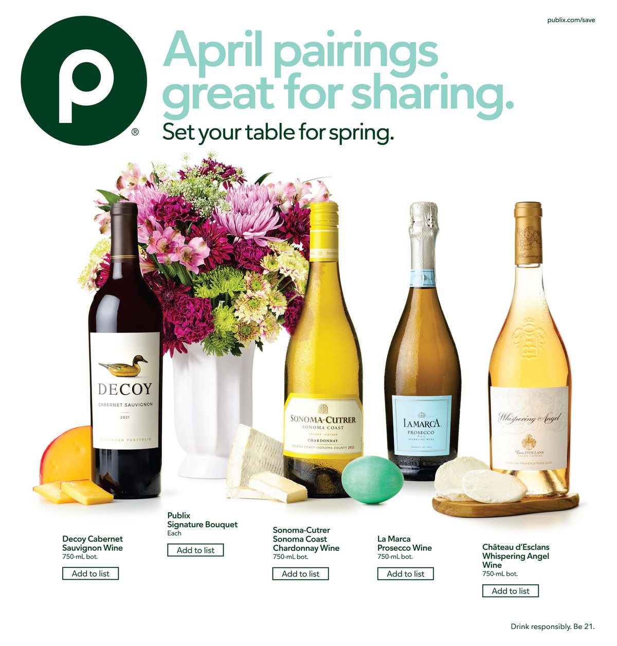 Publix Spring Wine April 2 - 8, 2025 | WeeklyAds2