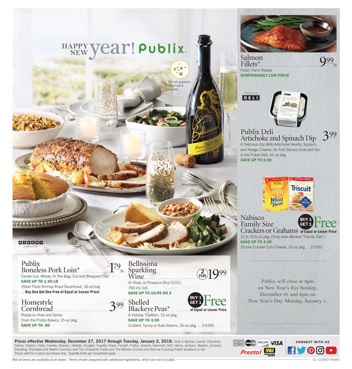 Publix Weekly Ad Dec 27 17 - Jan 2 18 | WeeklyAds2