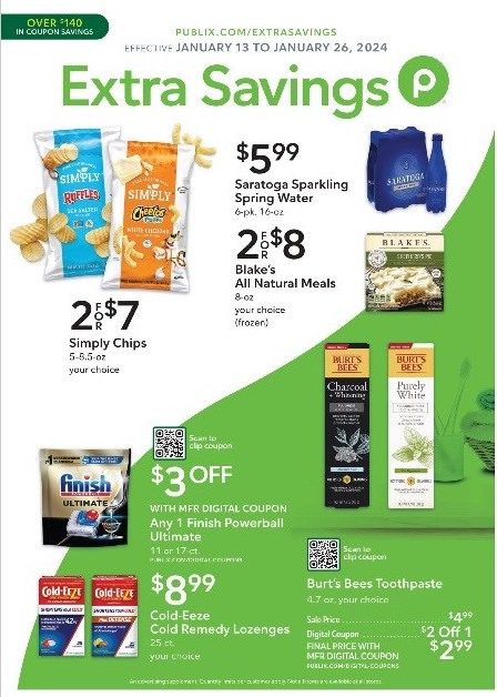 Publix Weekly Ad Extra Savings Jan 2024 | WeeklyAds2