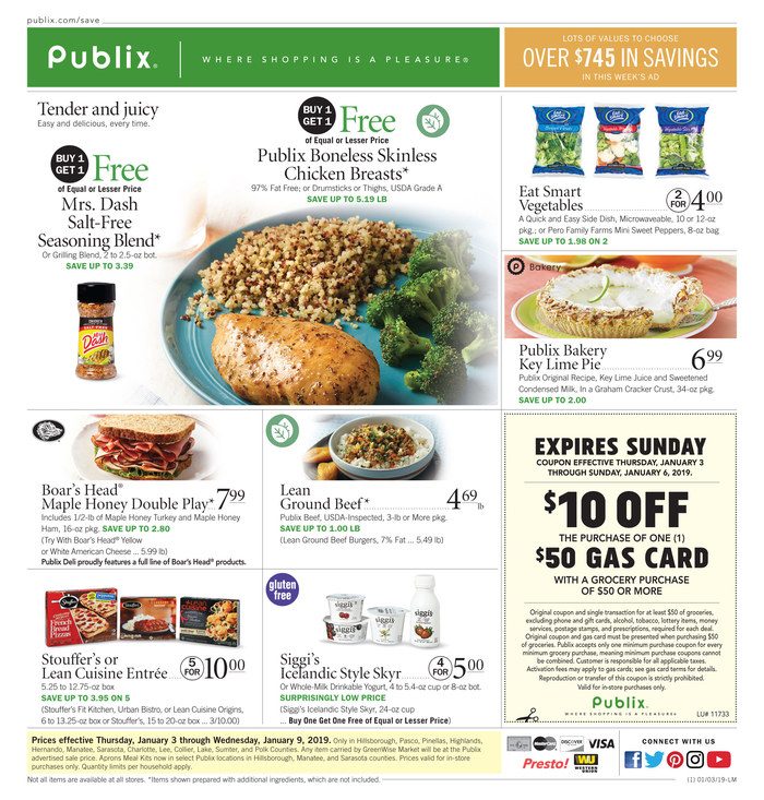 Publix Weekly Ad Jan 3 - 9, 2019 - WeeklyAds2