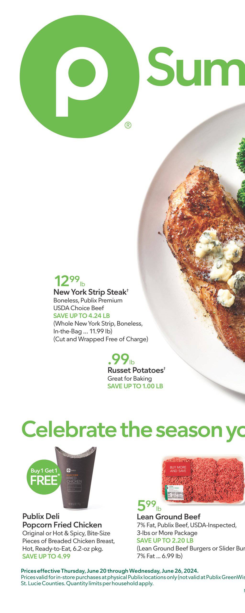 Publix Weekly Ad June 20 - 26, 2024 | WeeklyAds2