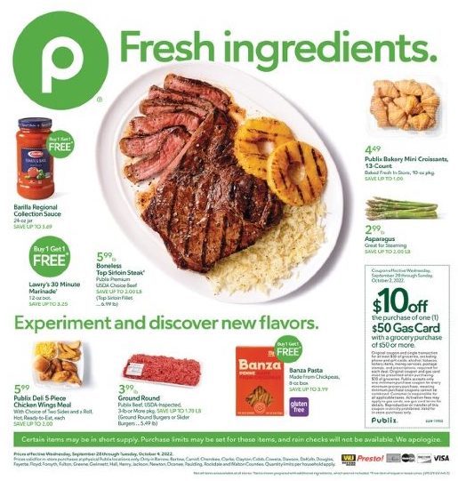 Publix Weekly Ad Sep 28 - Oct 4, 2022 | WeeklyAds2
